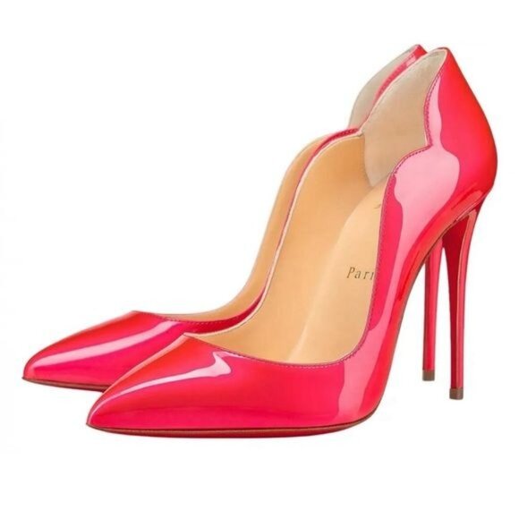 Christian Louboutin | Shoes | Christian Louboutin Hot Chick Patent Pink ...